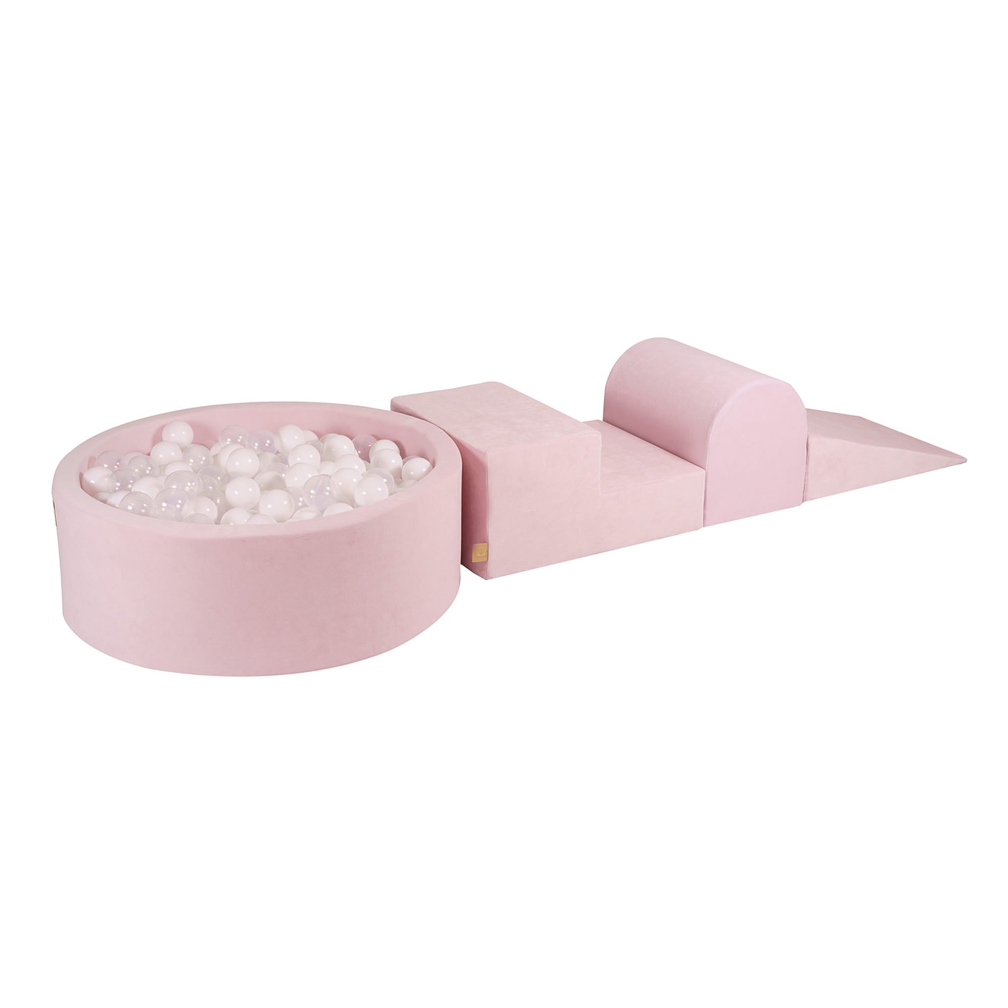 MeowBaby Pink Foam Block Set with Ball Pit – Creative Soft Play Set